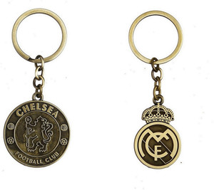 One Wish Football Club Chelsea And Real Madrid Metal Keychain Key Chain ...