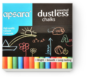 APSARA Colourful NA Dustless Chalk Price in India - Buy APSARA ...