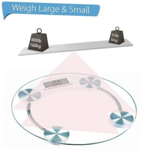 YAZATI Scale Health Human Body Weight Machine 8mm Round Glass Weighing ...