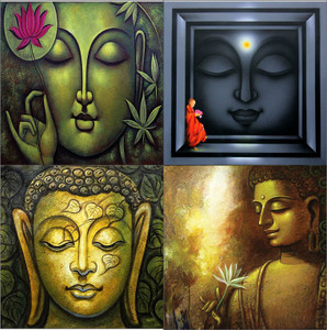 DECOR Production 60.96 cm God Theme Design Collage Sticker Poster (Self ...