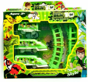 Macaw Ben 10 train Play Set For kids - green - Ben 10 train Play Set ...
