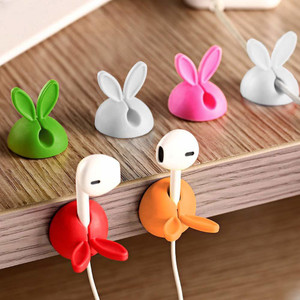 ShutterBugs Multipurpose Silicone Bunny Rabbit Ears Desktop Wire Cable ...