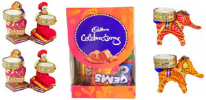 Cadbury Mini Gift Pack Chocolate With Antique Diya Elephant & Puppet ...