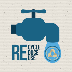 recycle Reduce reuse sticker poster|save water quotes|environment ...