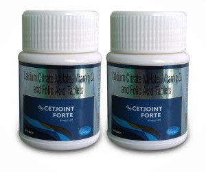 Leeford Cetjoint Forte With Calcium Citrate, Vitamin D3 & Folic Acid ...
