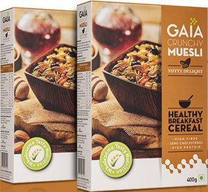 GAIA Nutty Delight Muesli, 400G (Pack of 2) Box Price in India - Buy ...