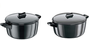 Hawkins Futura Hard Anodised Cook-n-Serve Bowl, 4 and 6 litres Cookware ...