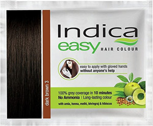 Indica EASY SHAMPOO BASED HAIR COLOUR , DARK BROWN - Price in India ...