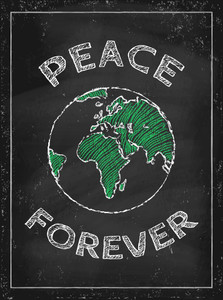 peace forever sticker poster Paper Print - Nature posters in India ...