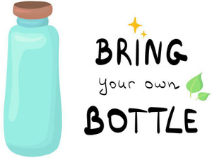 bring your own bottle sticker poster Paper Print - Nature posters in ...