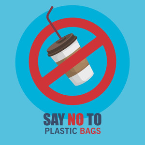 say no to plastic sticker poster Paper Print - Nature posters in India ...