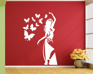 INDIA WALL STICKER 90 cm Belly Dancer Wall Decal And Sticker Removable ...