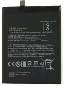 DT Spark Mobile Battery For XIAOMI XIAOMI Mi A2 Mi 6X - BN36 Price in ...
