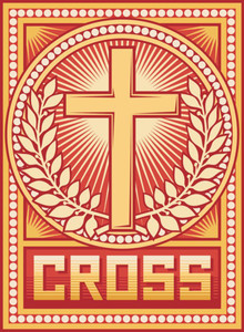 christian cross red |god poster|christian god poster|jesus poster Paper ...