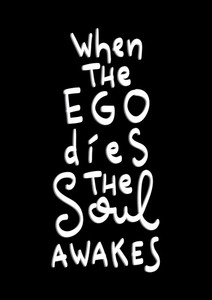 KD when the ego Sticker Poster|Motivational poster|Inspirational poster ...
