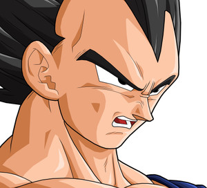 vegeta face sticker poster|dragon ball z poster|anime poster|size:12x18 ...