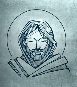 drawing of Jesus christ |god poster|christian god poster Paper Print ...