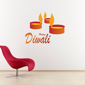 Psychedelic Collection 21 cm Diwali Special - Decorative Diya Happy ...