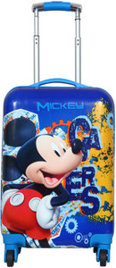 Tramp & Badger Mickey Mouse Printed Expandable Cabin Suitcase 4 Wheels ...