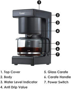 Prestige PCMD 1.0 650-Watt Drip Coffee Maker, 4 Cups Coffee Maker Price ...
