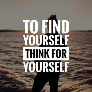 KD to find yourself Sticker Poster Paper Print - Quotes & Motivation ...