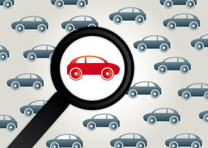 KD red magnified car Sticker Poster Paper Print - Animation & Cartoons ...