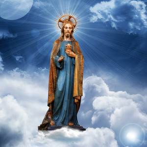 jesus blue sky Paper Print - Religious posters in India - Buy art, film ...