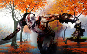 God of War-kratos sticker poster|god of war game poster| Paper Print ...