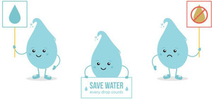 save water every drop counts sticker poster|save water quotes ...