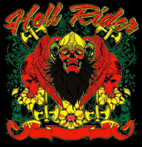 hell rider wall sticker poster|Dark poster Paper Print - Animation ...