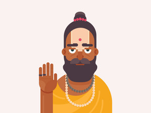 KD indian sadhu Sticker Poster|hindu god|religious poster Paper Print ...