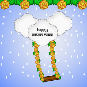 KD happy sawan mass Sticker Poster|hindu god|religious poster Paper ...