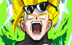 KD gohan screaminggohan screaming sticker poster|dragon ball z poster ...