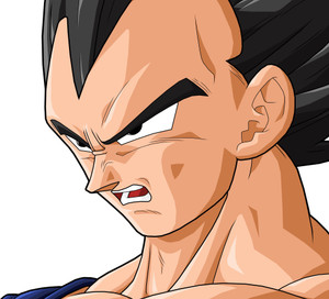 KD angry vegeta faceangry vegeta face sticker poster|dragon ball z ...