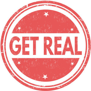 get real |Motivational Poster|Inspirational Poster Paper Print - Quotes ...