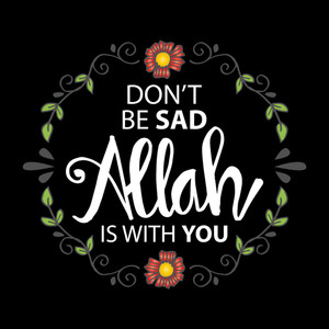 KD dont be sad allah Poster|islamic poster| Paper Print - Religious ...