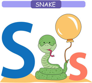 english alphabet s for snake |poster for kids|alphabest posters|number ...