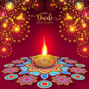 diwali shining Sticker Poster|Diwali Poster|Festival Poster Paper Print ...
