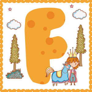 KD F alphabet Sticker Poster Paper Print - Educational posters in India ...