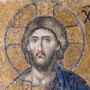 KD Jesus with nimbus Sticker Poster|Christian poster|Religious poster ...