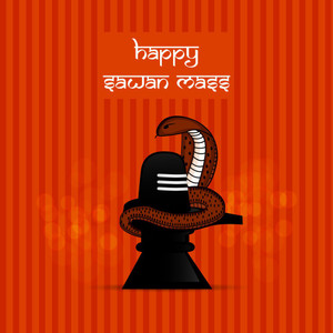 KD happy sawan mass a Sticker Poster|hindu god|religious poster Paper ...