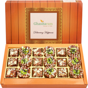 Ghasitaram Gifts Sweets -Assorted Anjeer Sweets 18 Pcs Box Price in ...