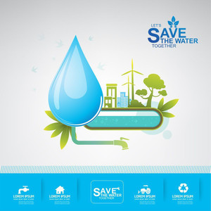 lets save the water sticker poster|save water quotes Paper Print ...