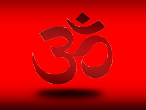 KD red om Sticker Poster Paper Print - Religious posters in India - Buy ...
