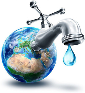 tap with water drop sticker poster|save water quotes|environment Paper ...