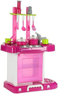 SCROSS Realistic Suitcase Kitchen Set with Light and Sound - Realistic ...