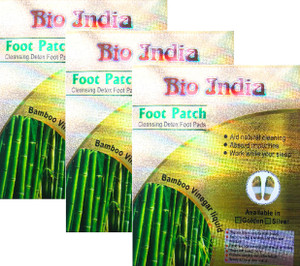 BIO INDIA 100% Organic Detox Foot Cleansing Pads Price in India - Buy ...