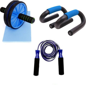 Vedus combo3| ab wheel|pushup bar| jumping rope Fitness Accessory Kit ...
