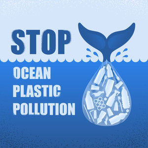 stop ocean plastic pollution sticker poster|save nature| Paper Print ...