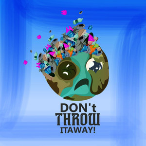 dont throw it away sticker poster|save environment|NO plastic|save ...